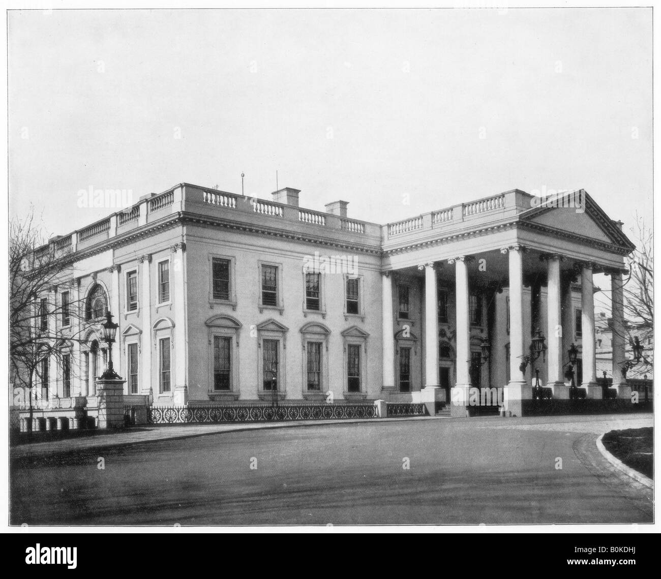 The White House, Washington DC, late 19th century.Artist: John L ...