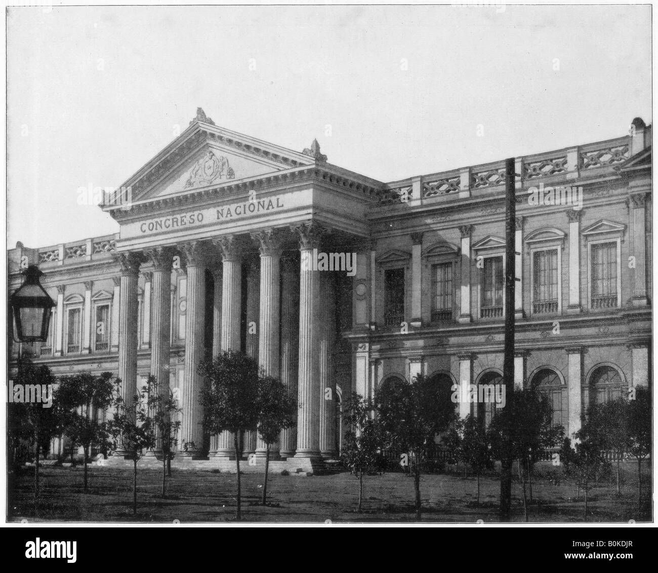 National Congress, Santiago, Chile, late 19th century.Artist: John L ...