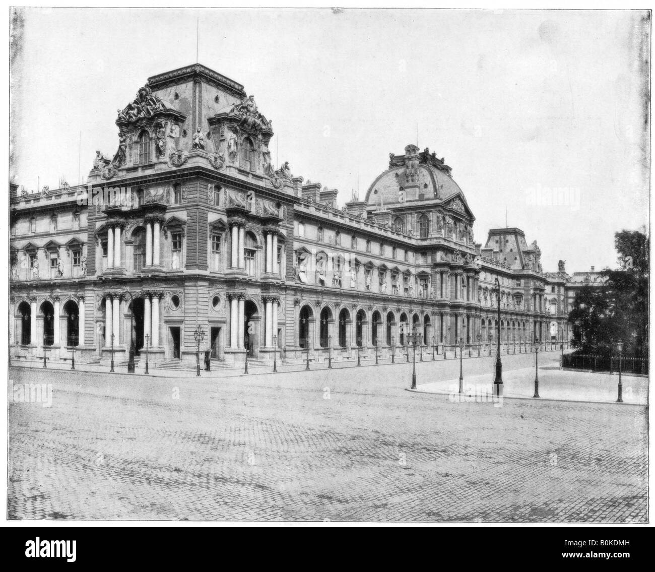 The Louvre, Paris, late 19th century. Artist: John L Stoddard Stock ...
