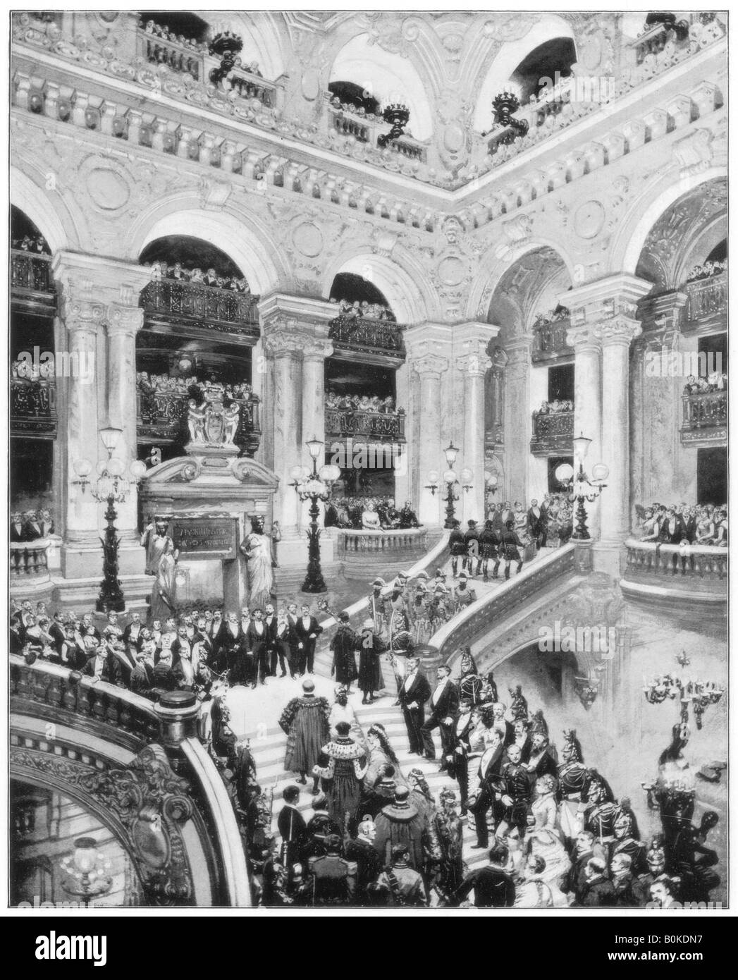 Paris opera house interior Black and White Stock Photos & Images - Alamy