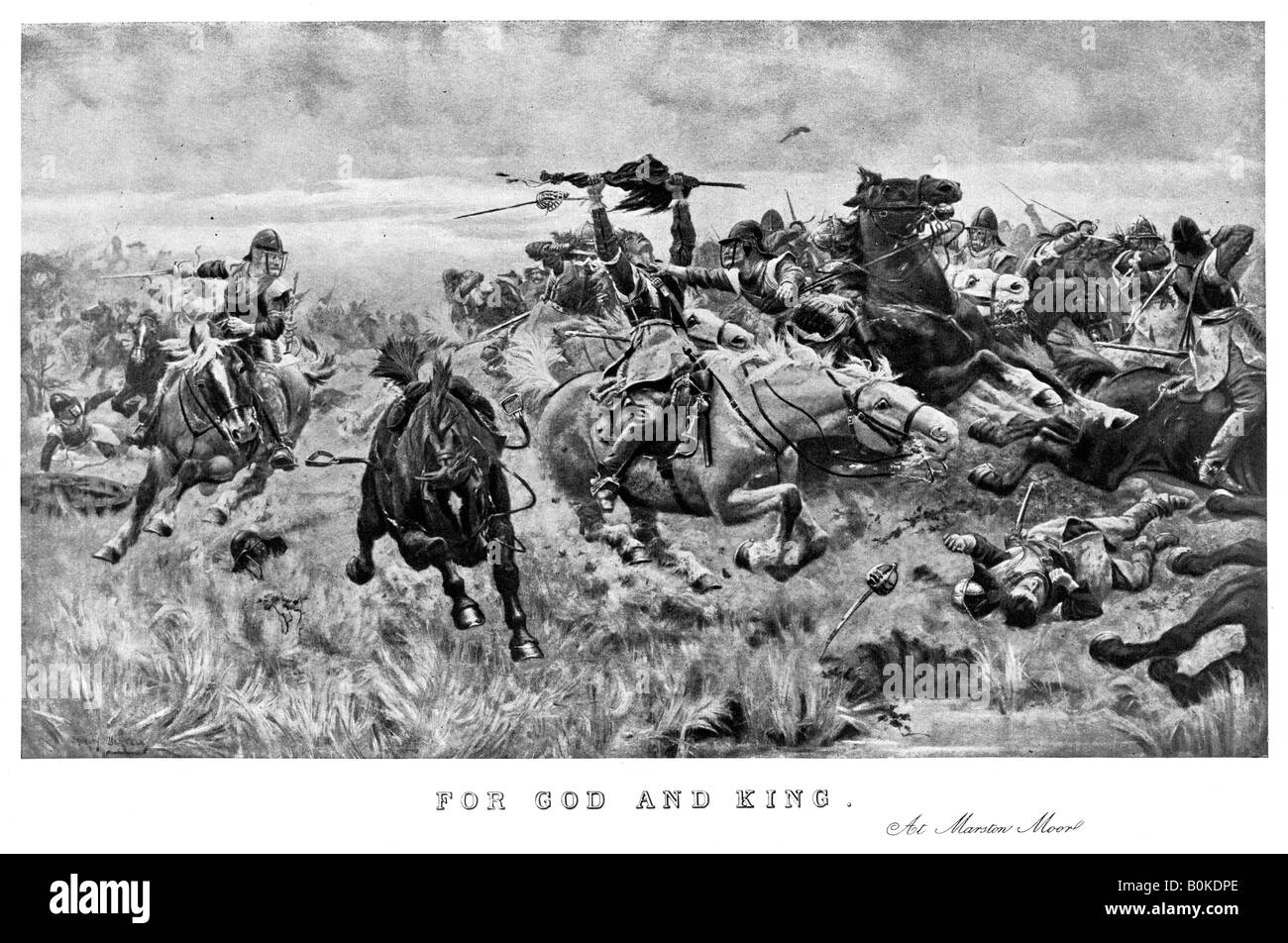 'For God and King, at Marston Moor', 1644, (1893).Artist: Stanley ...