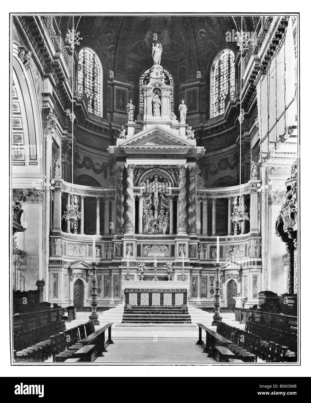 The Reredos in St Paul's Cathedral, 1901. Artist: Unknown Stock Photo ...