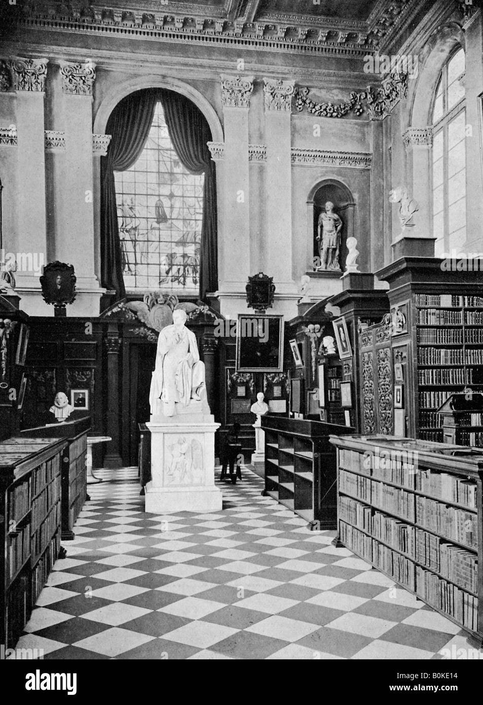 Lord Byron's statue, Trinity College Library, Cambridge, 1902-1903 ...