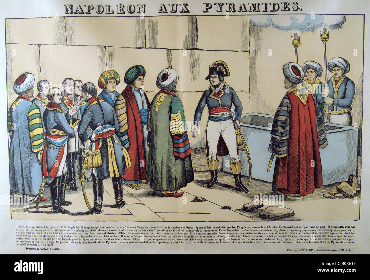 Napoleon egypt visiting the pyramids hi-res stock photography and ...