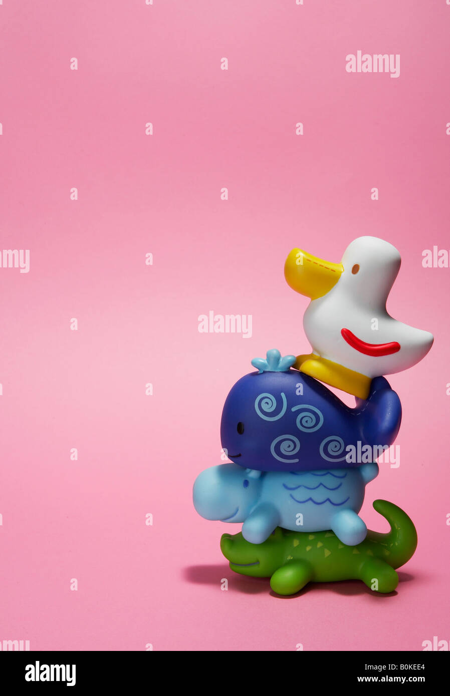 Stack of Plastic Toy Animals Stock Photo - Alamy