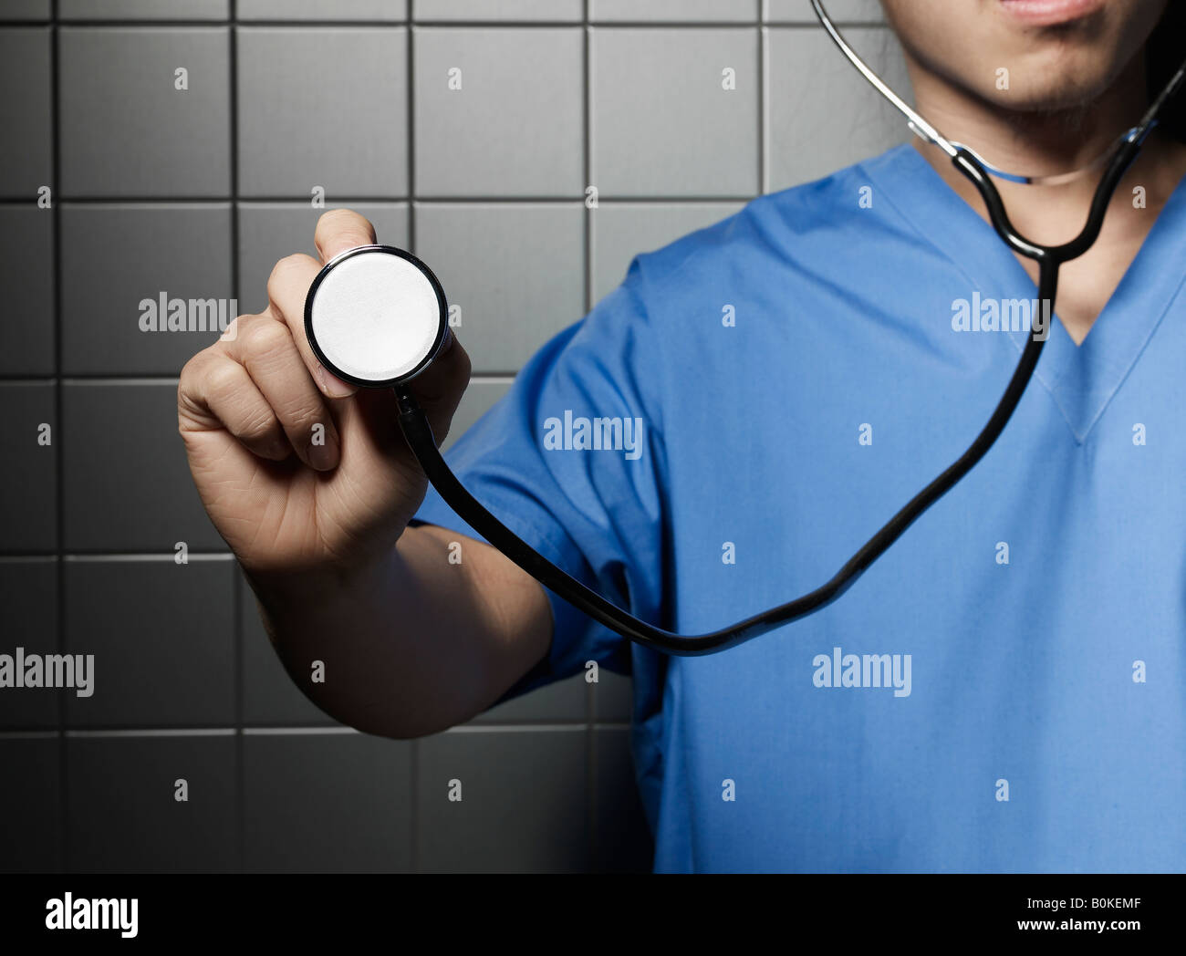 Doctor with Stethoscope Stock Photo - Alamy