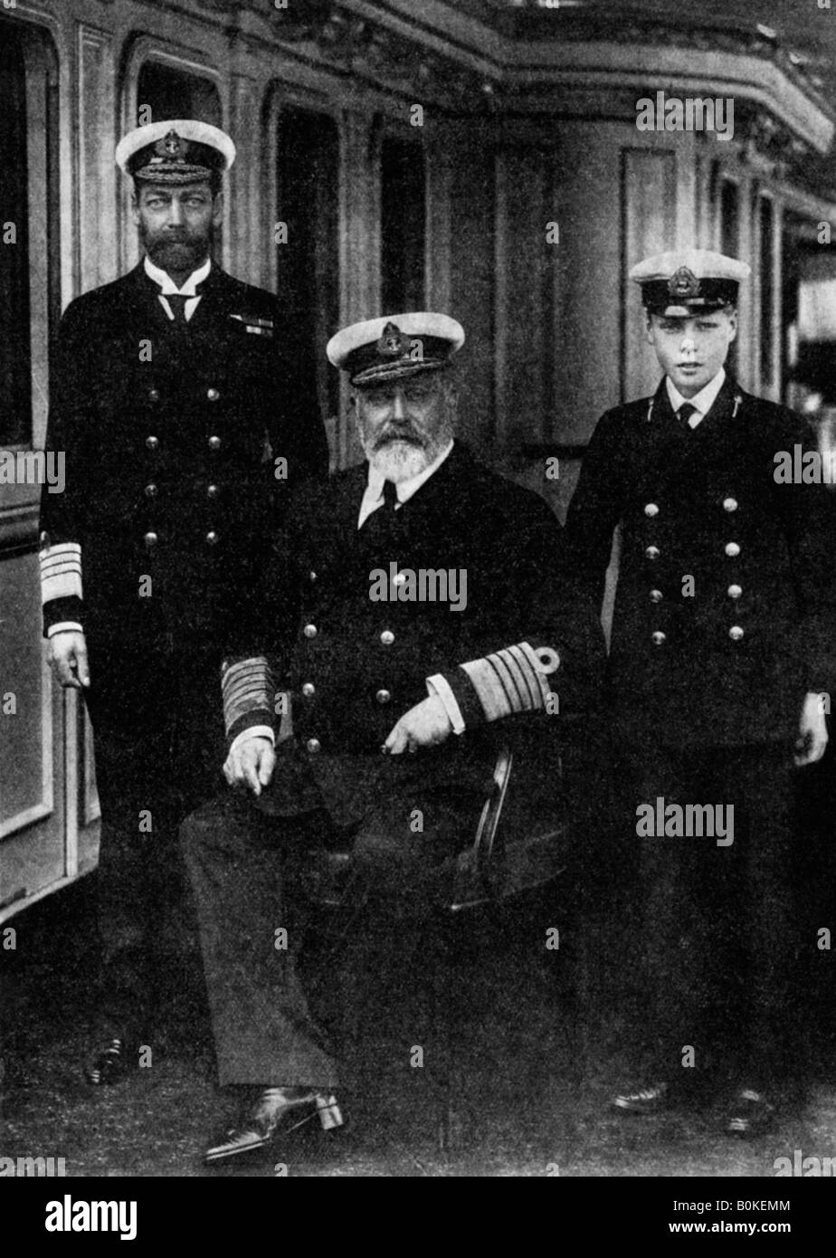 Edward VII, George V and the Prince of Wales, 1935. Artist: Unknown ...