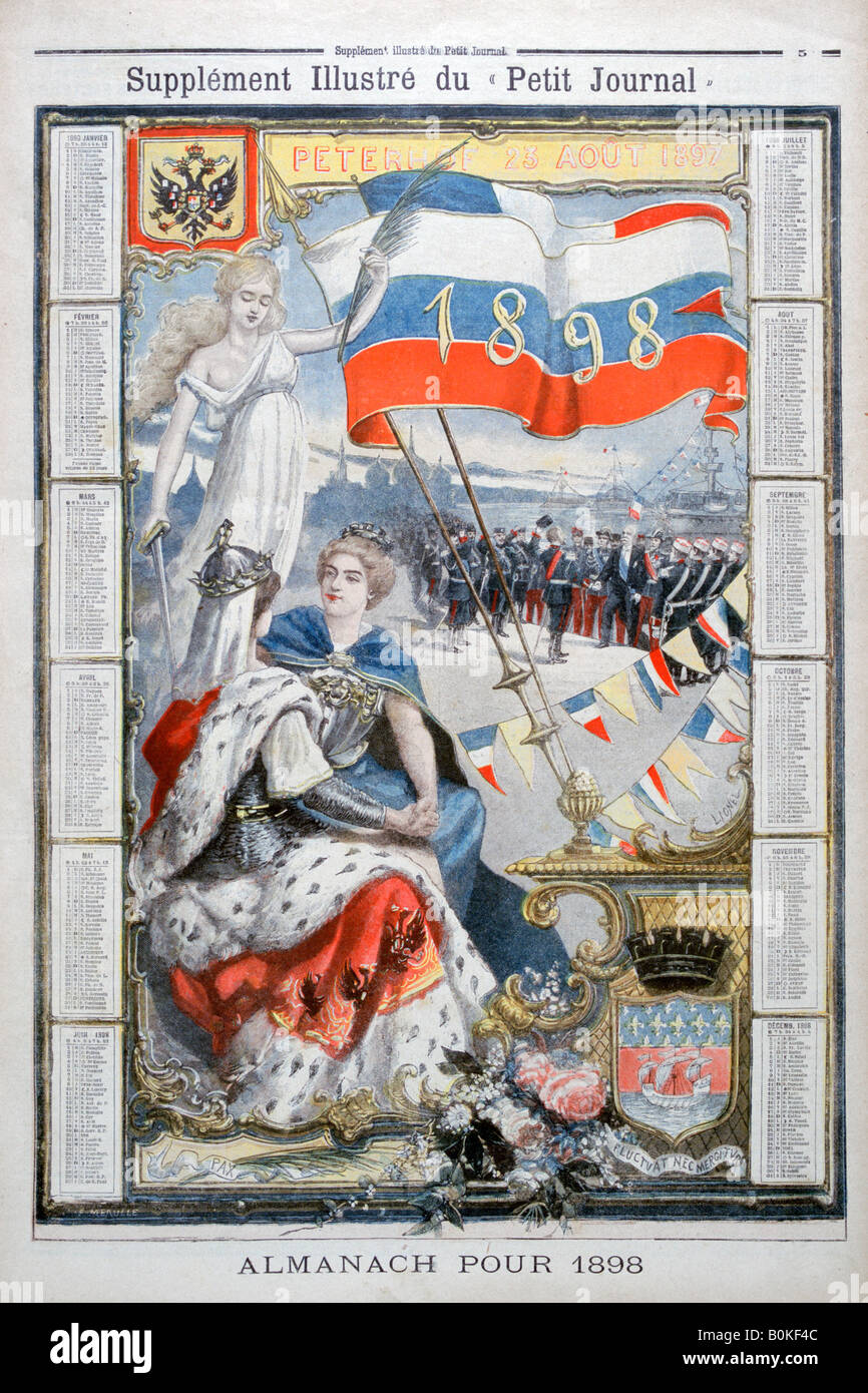 1898 calendar hi-res stock photography and images - Alamy
