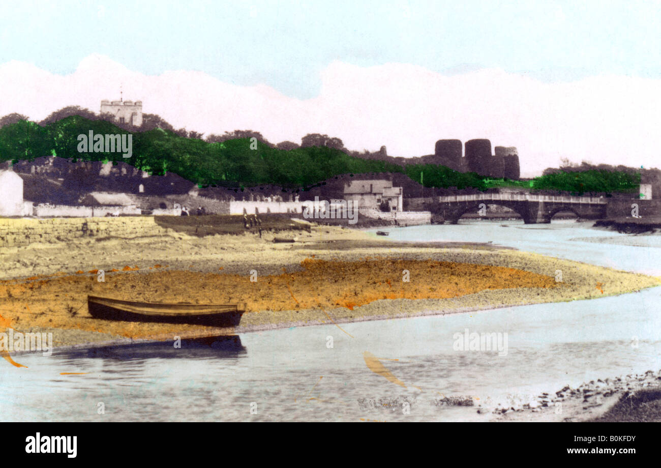 Rhuddlan castle bridge hi-res stock photography and images - Alamy