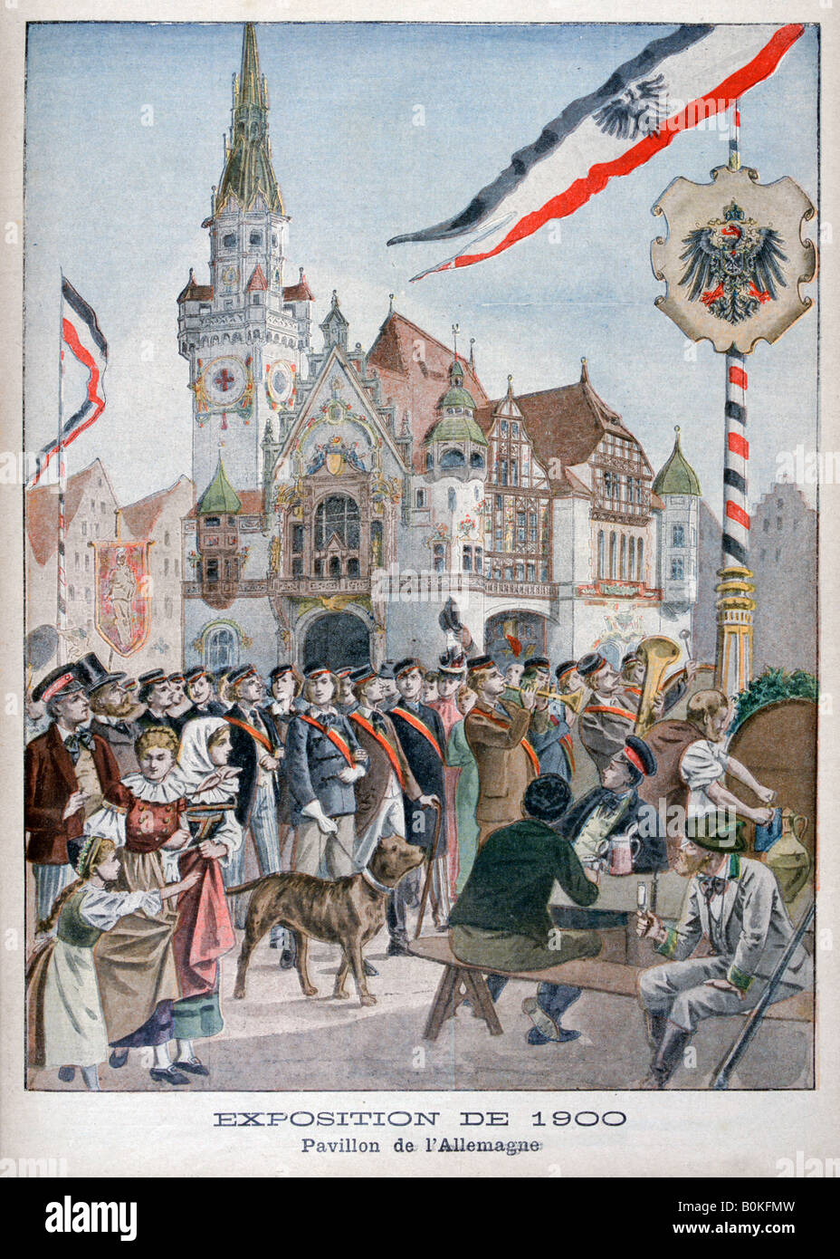 The German pavilion at the Universal Exhibition of 1900, Paris, 1900 ...