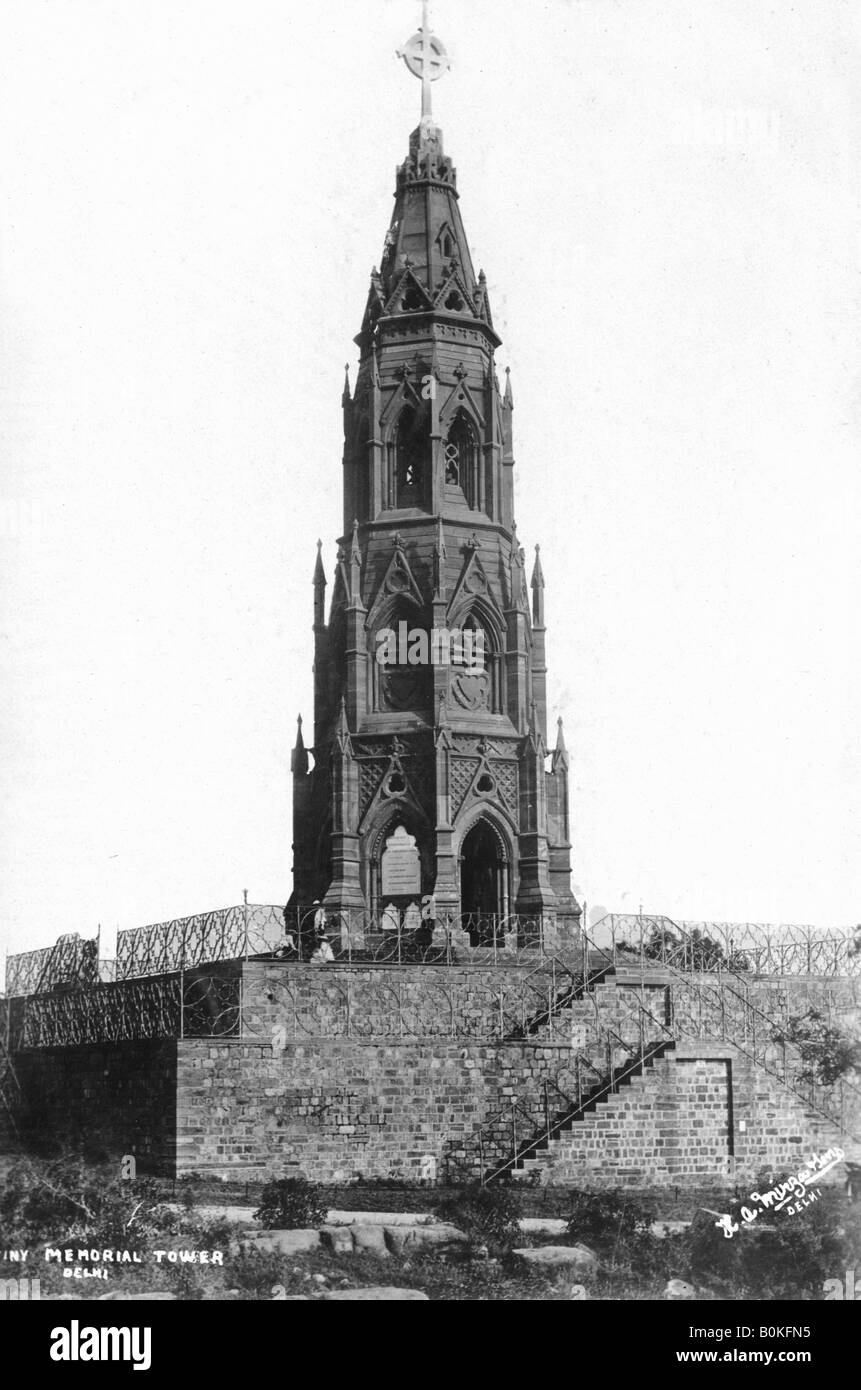 The Mutiny Memorial tower, Delhi, India, 20th century. Artist: Unknown ...