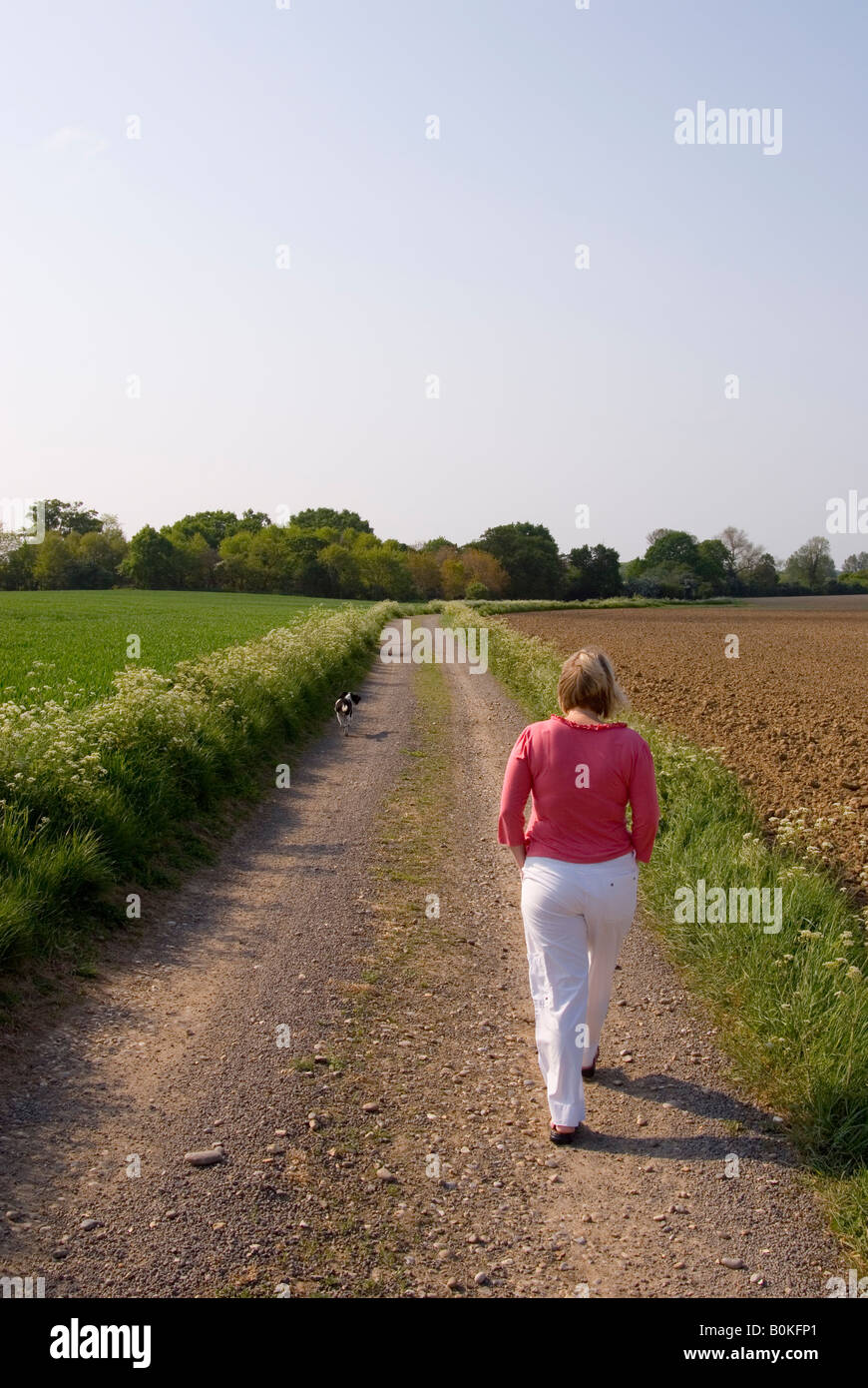 Vunerable woman walking hi-res stock photography and images - Alamy