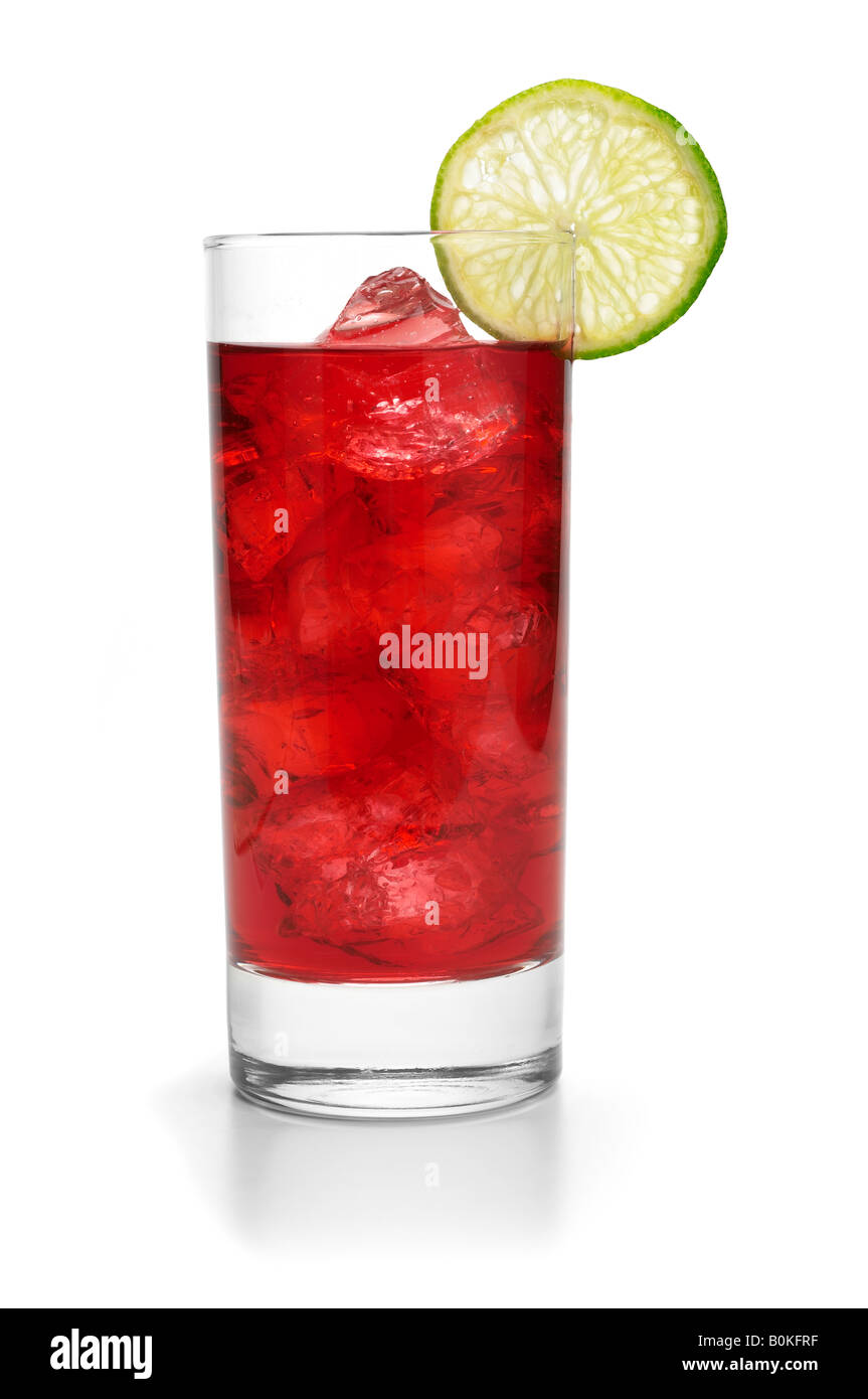 Glass of cranberry juice Stock Photo - Alamy
