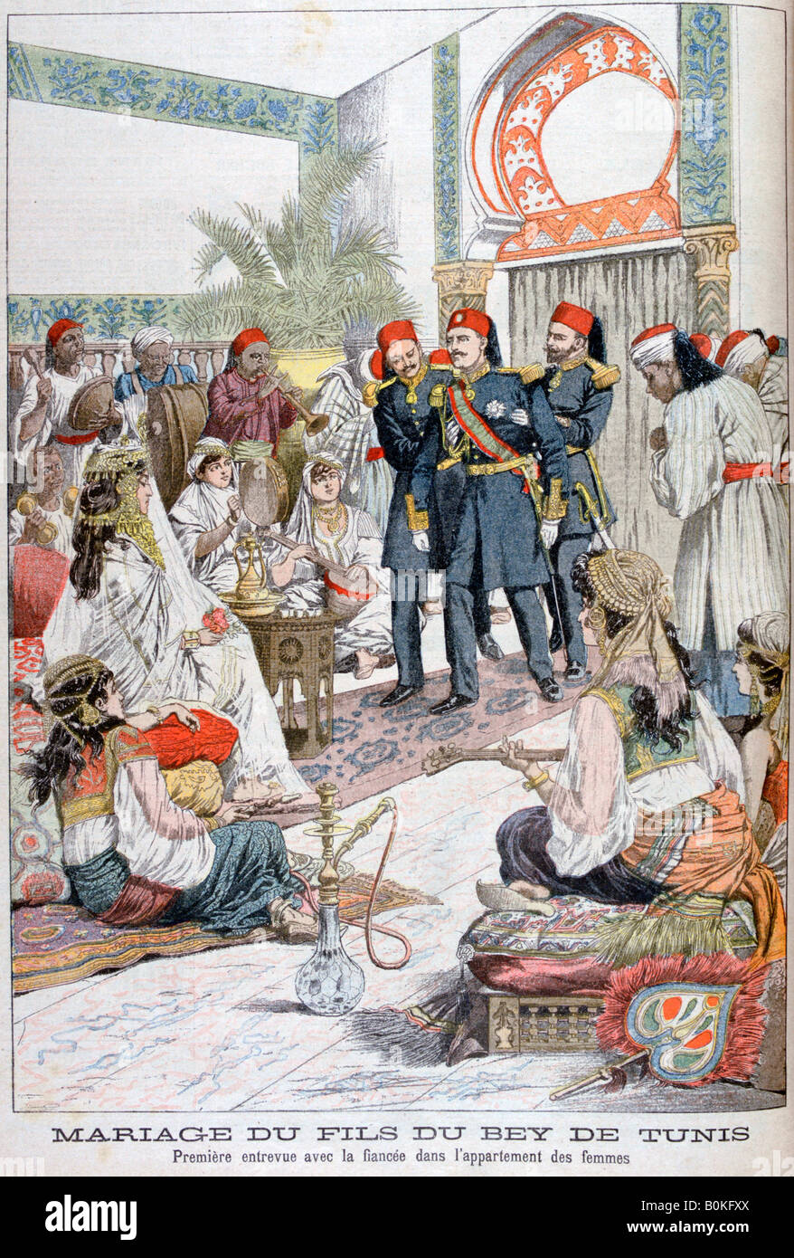 Marriage of the son of the Bey of Tunis, 1903. Artist: Unknown Stock ...