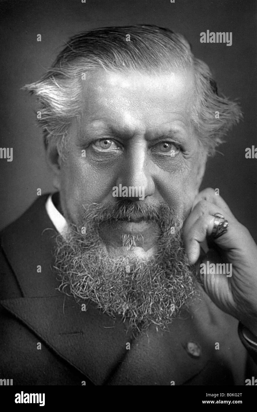 Sir Edwin Arnold (1832-1904), English poet and journalist, 1893.Artist ...