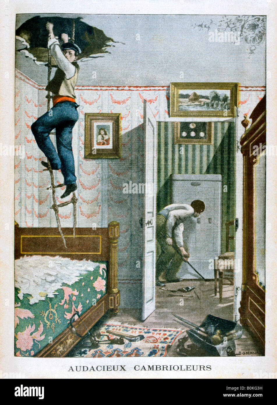 Audacious burglars, 1901. Artist: Unknown Stock Photo - Alamy