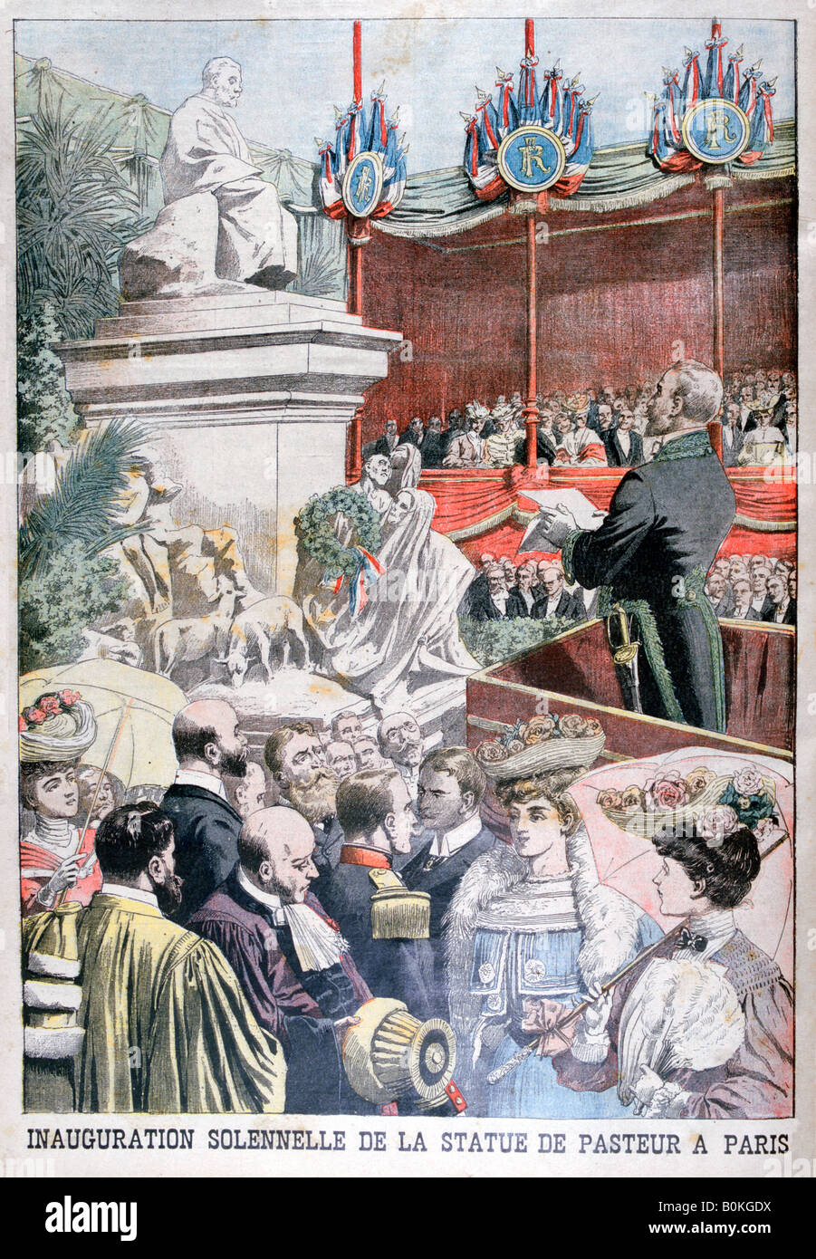 Inauguration of Louis Pasteur's statue, Paris, 1904. Artist: Unknown ...