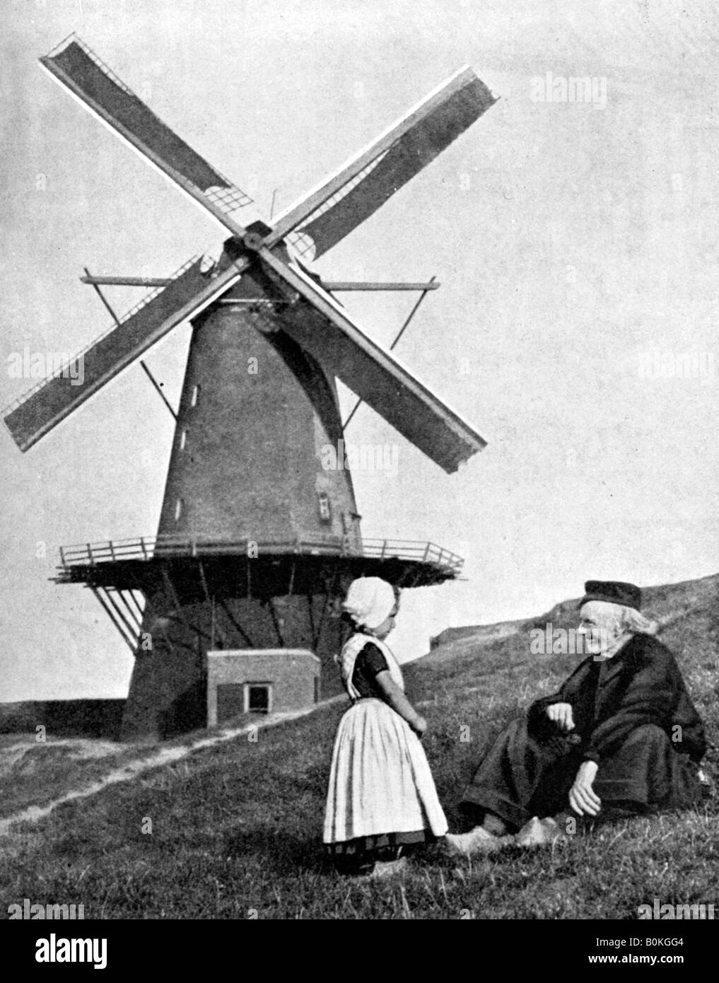 Traditional Dutch scene with windmill, Holland, 1936. Artist: Donald ...