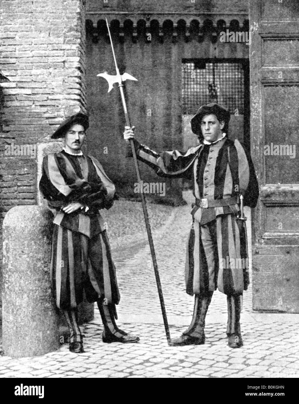 Swiss guards uniform Black and White Stock Photos & Images - Alamy