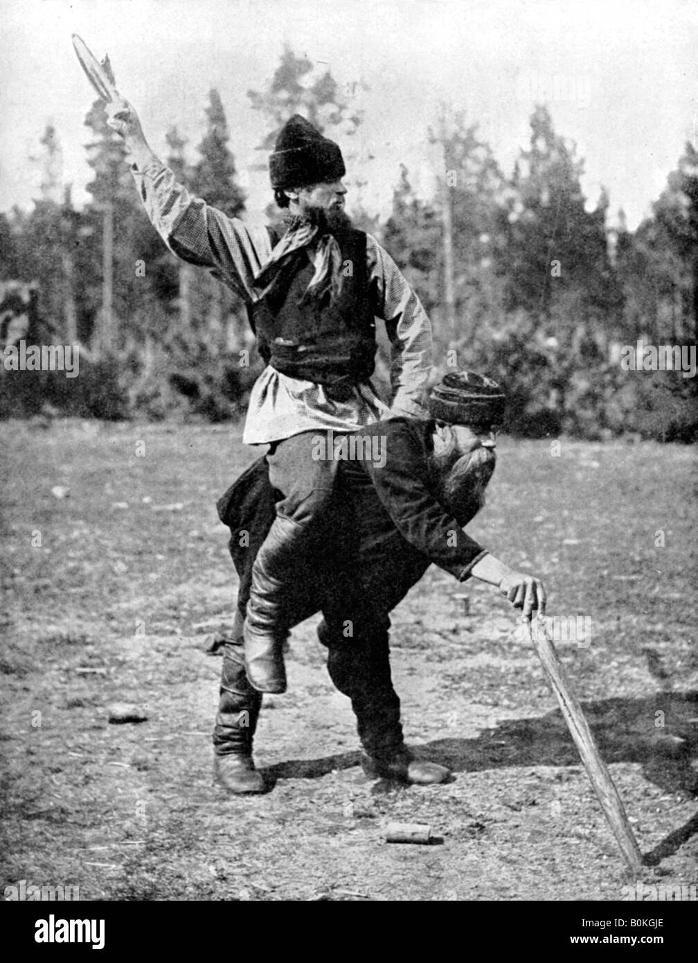 Traditional game playing in Black and White Stock Photos & Images - Alamy