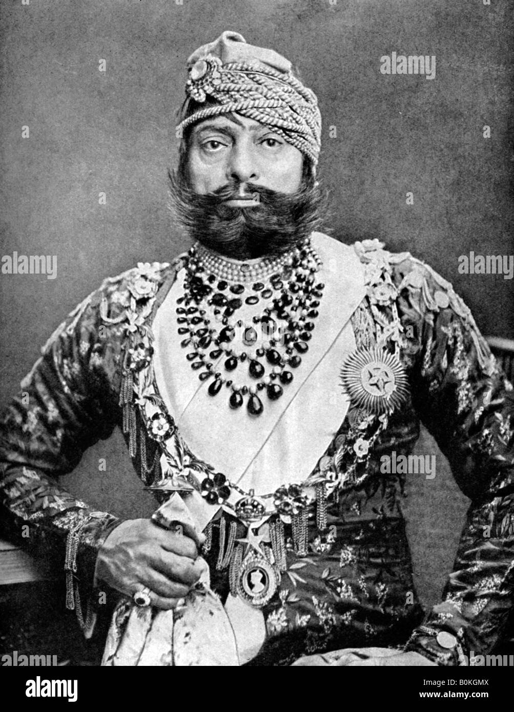 Indian maharajah, 1936. Artist: Unknown Stock Photo - Alamy