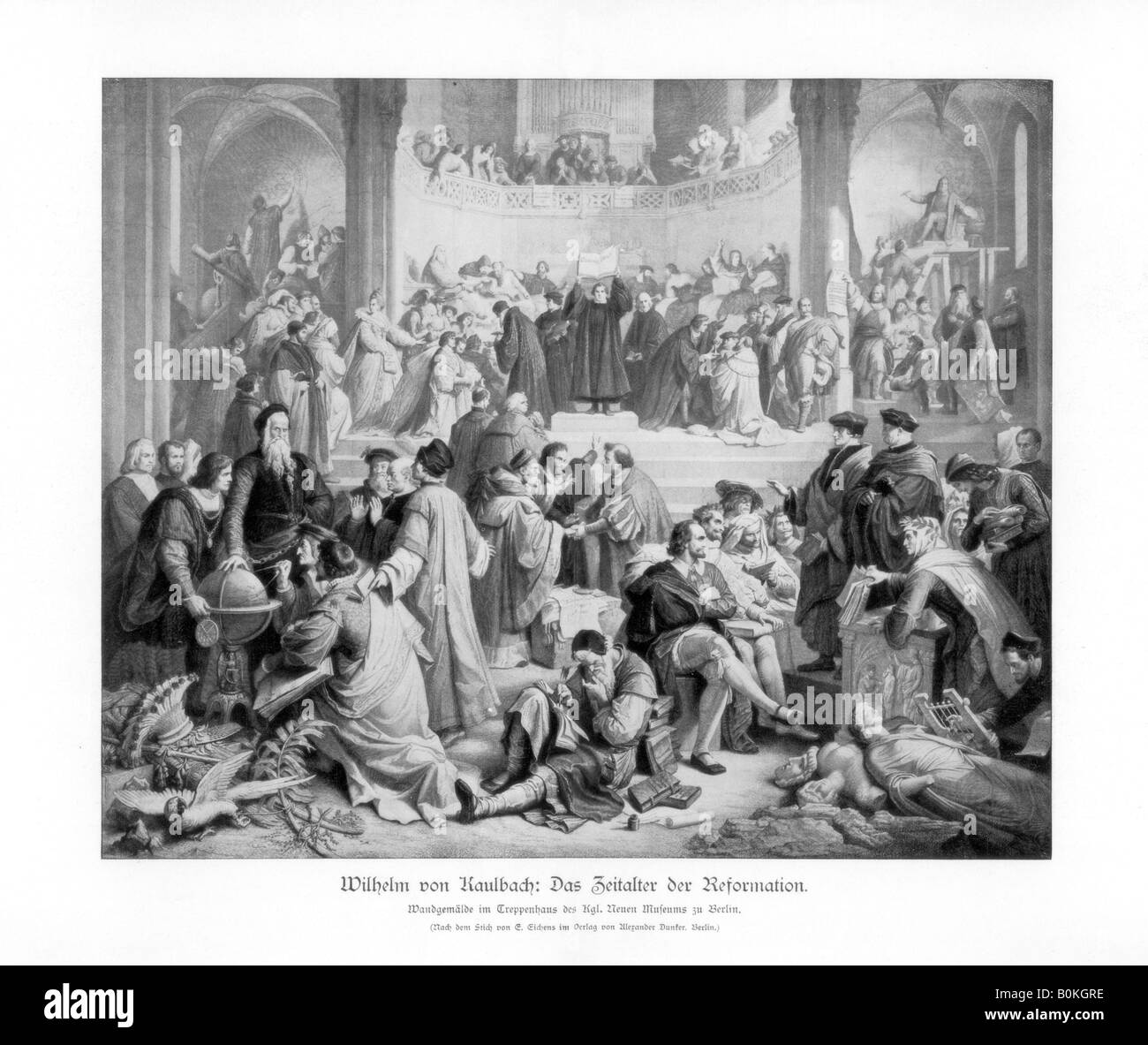 'The Age of the Reformation', (1872), 1900.Artist: Benoist Stock Photo ...