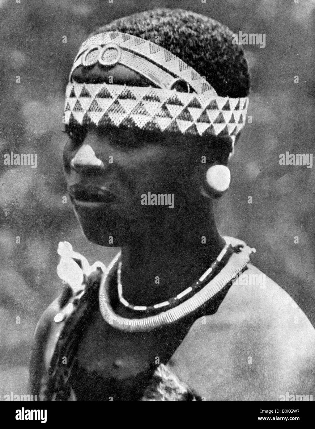 The wife of an Angoni chieftain, Mozambique, Africa, 1936.Artist: Wide ...