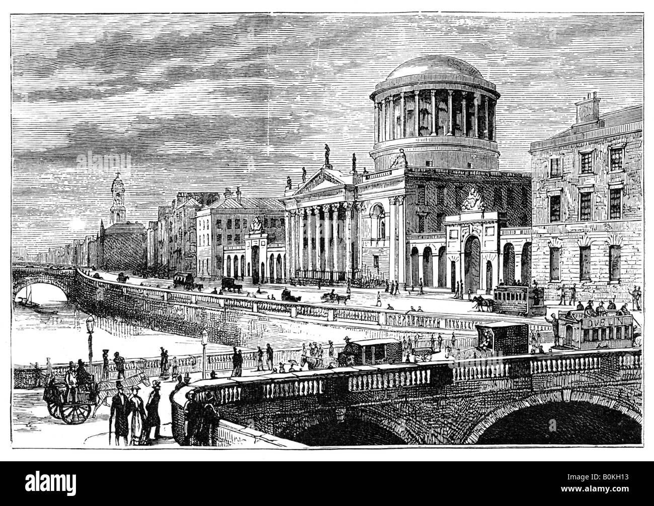 The Four Courts, Dublin, Ireland, 1900. Artist: Unknown Stock Photo - Alamy