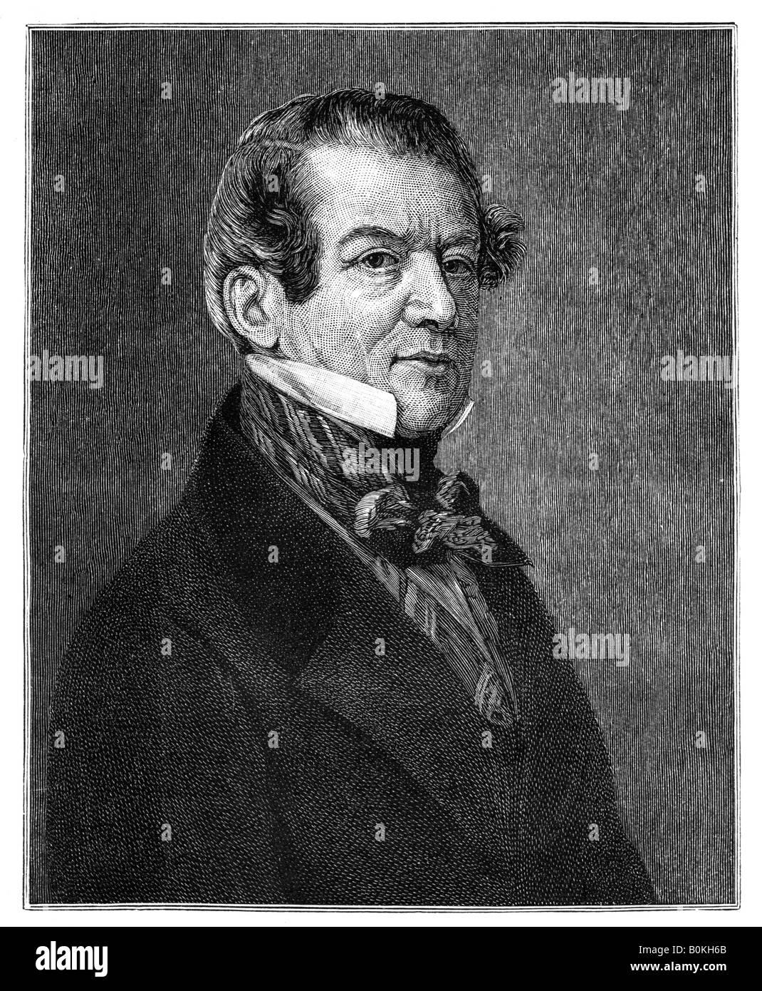 Victorian british statesman belgian politician baron stockmar hi-res ...