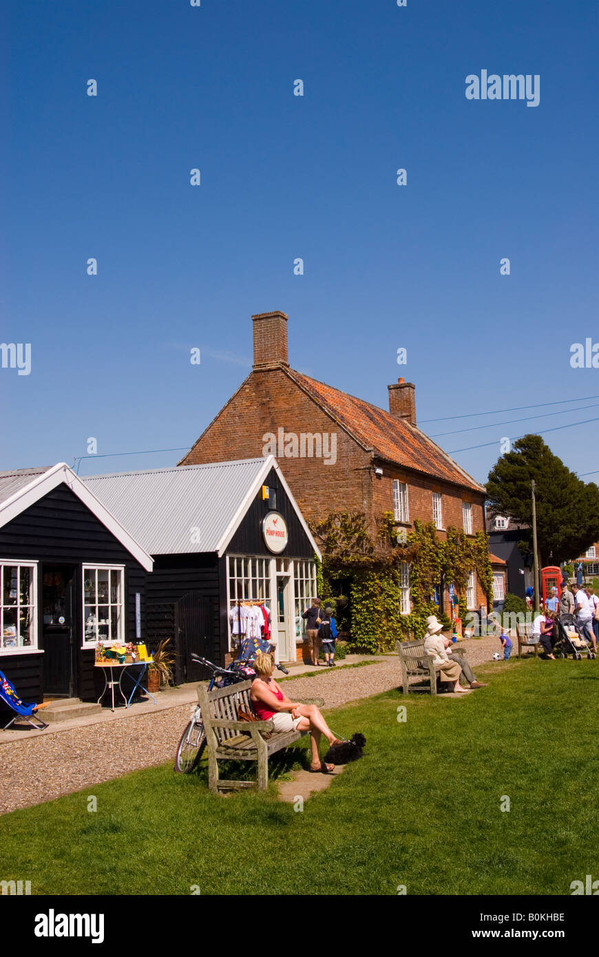 Walberswick Shops And Village Green,Suffolk,Uk Stock Photo - Alamy