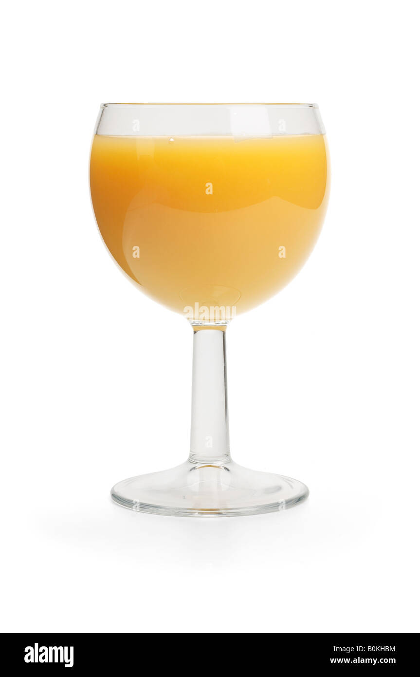 Glass of Orange Juice Stock Photo - Alamy