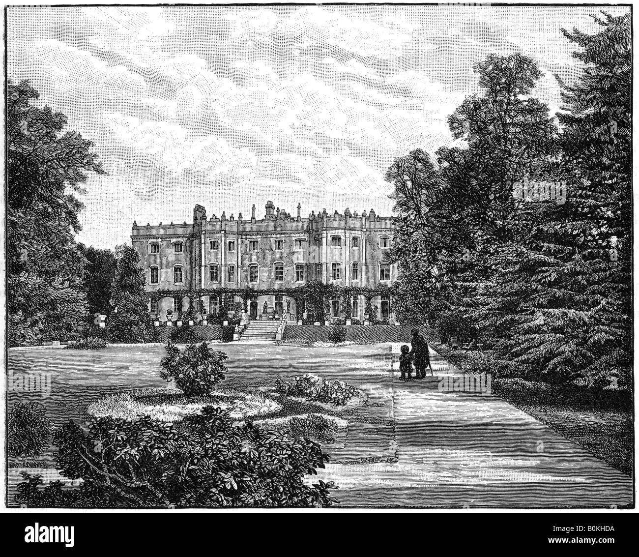 Victorian manor house Black and White Stock Photos & Images - Alamy
