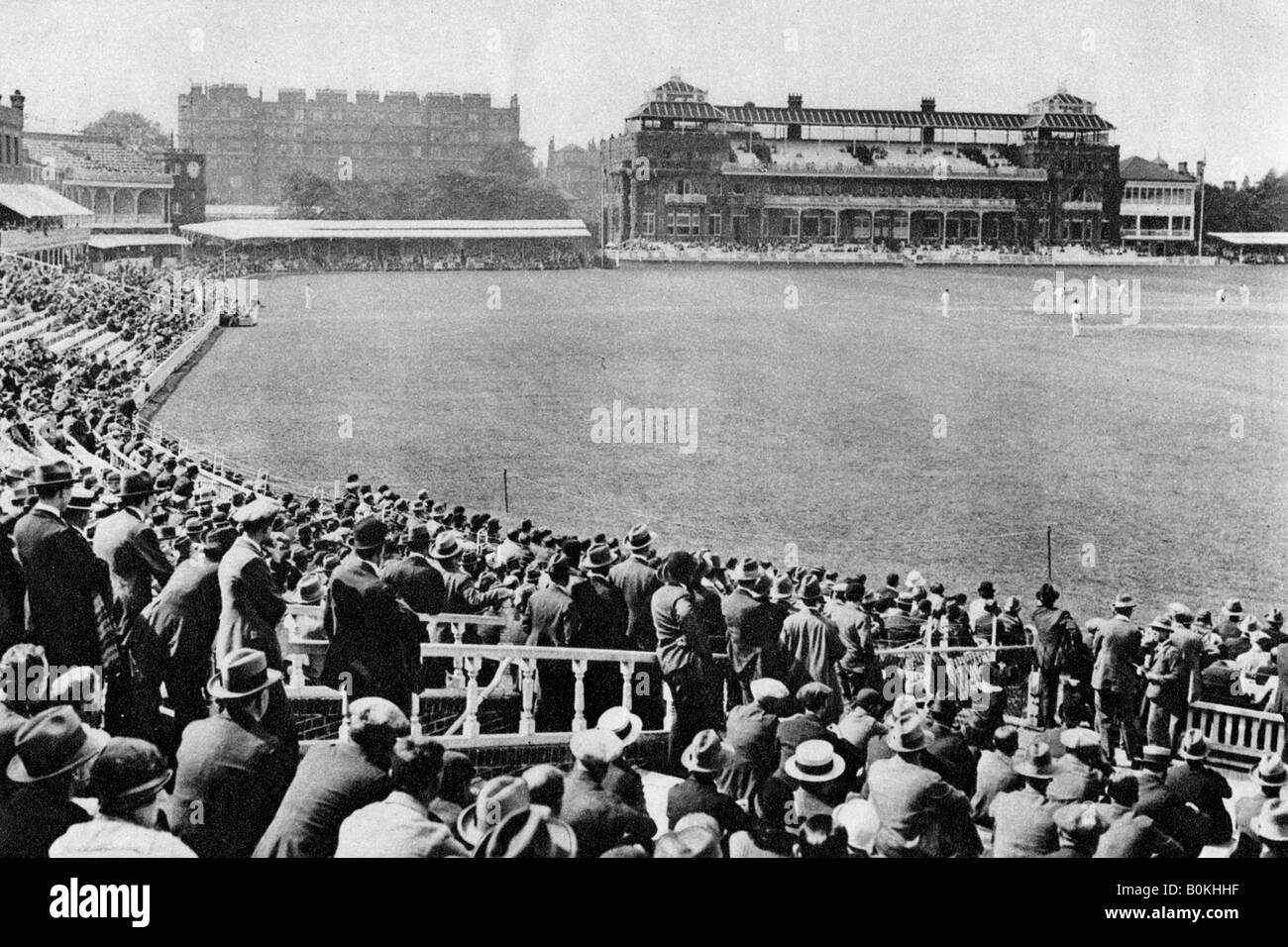 A cricket match, Lord's cricket ground, London, 1926-1927.Artist ...