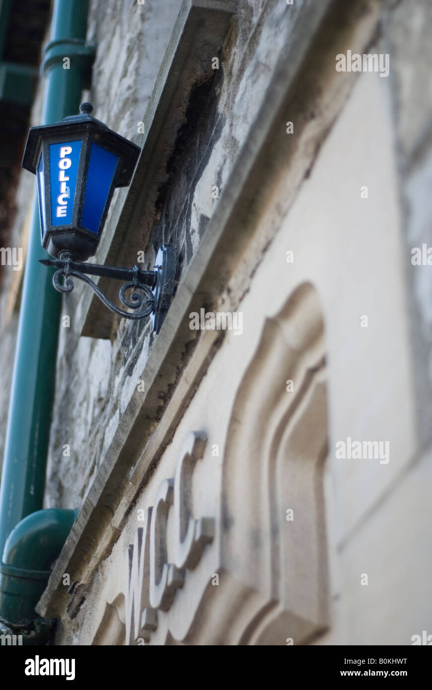 Old police station sign hi-res stock photography and images - Alamy
