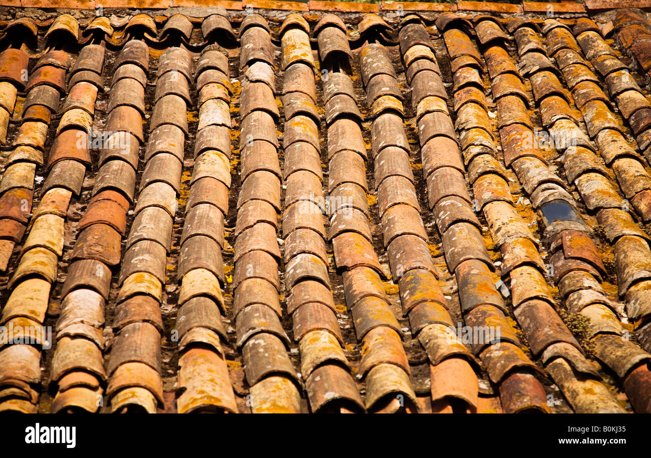 Old roof tiles in Portugal,Europe Stock Photo - Alamy