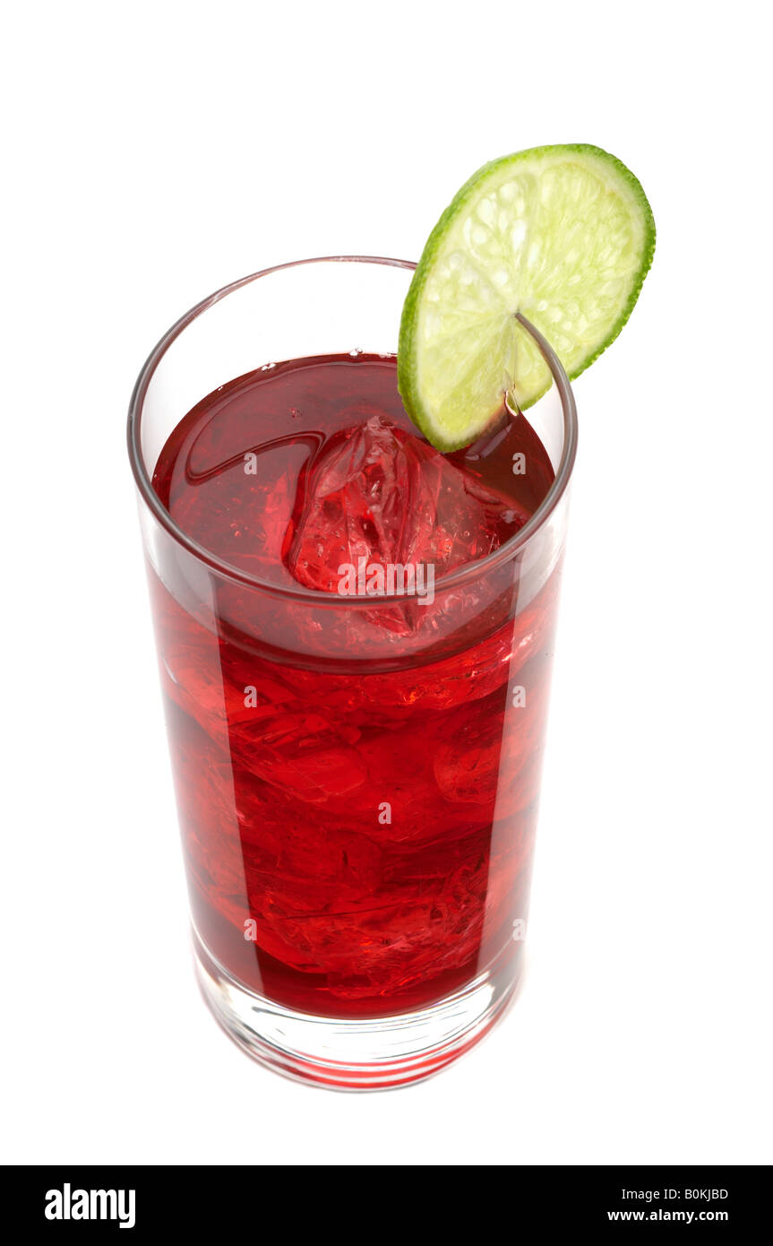 Glass of cranberry juice Stock Photo - Alamy