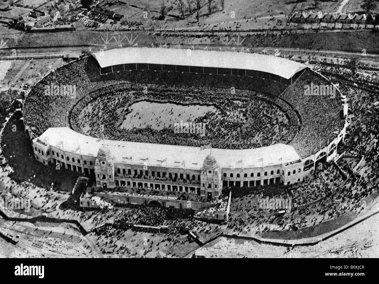 The first Cup Final at Wembley Stadium, London, 1923, (1926-1927 Stock ...