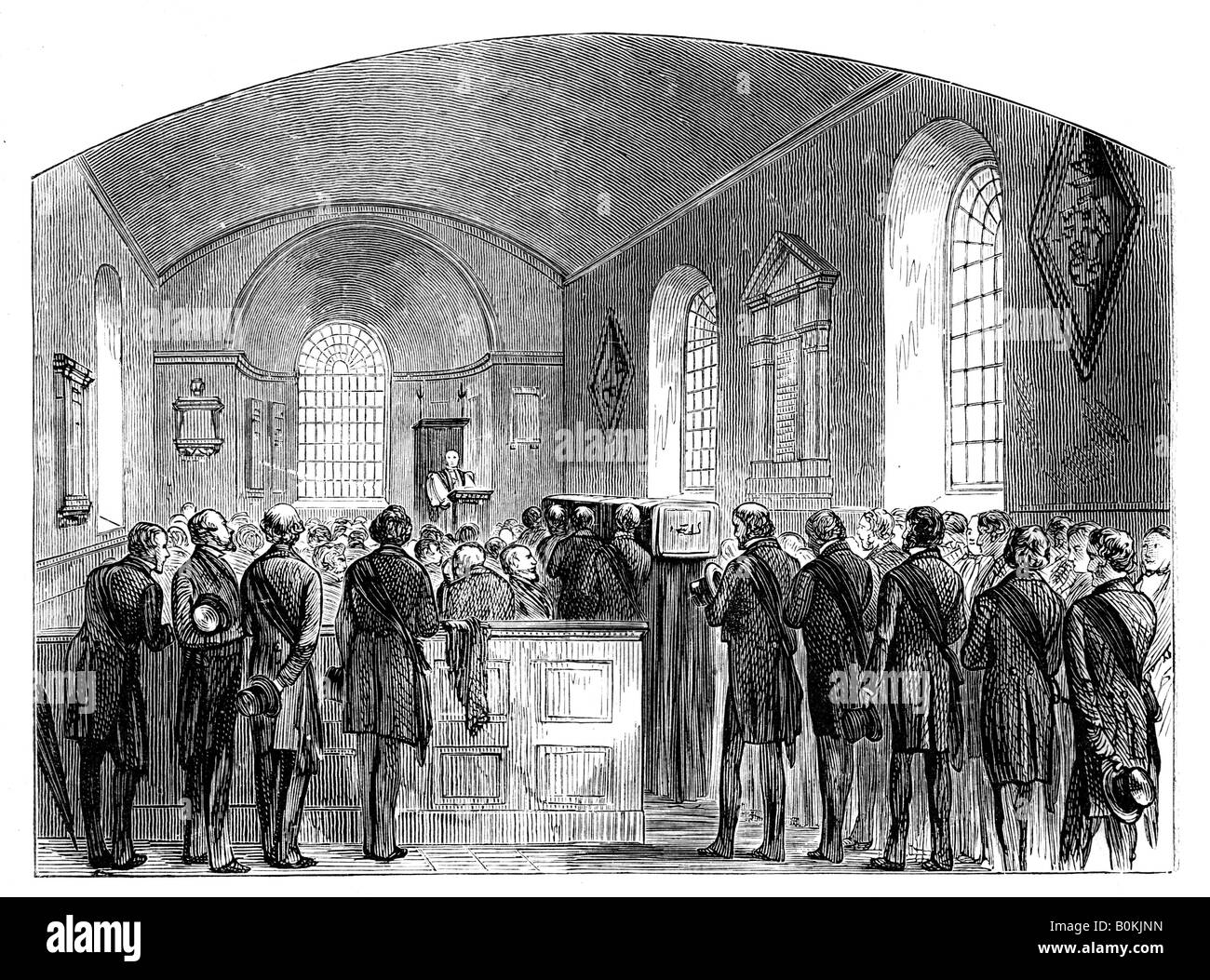 The Funeral of Sir Robert Peel, Staffordshire, 1850, (c1888). Artist ...