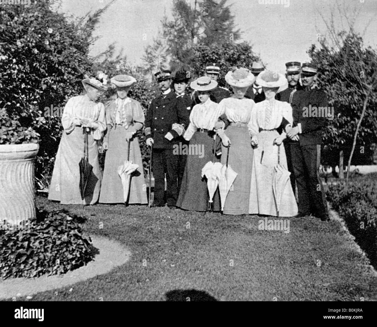 Queen mary of denmark dress Black and White Stock Photos & Images - Alamy