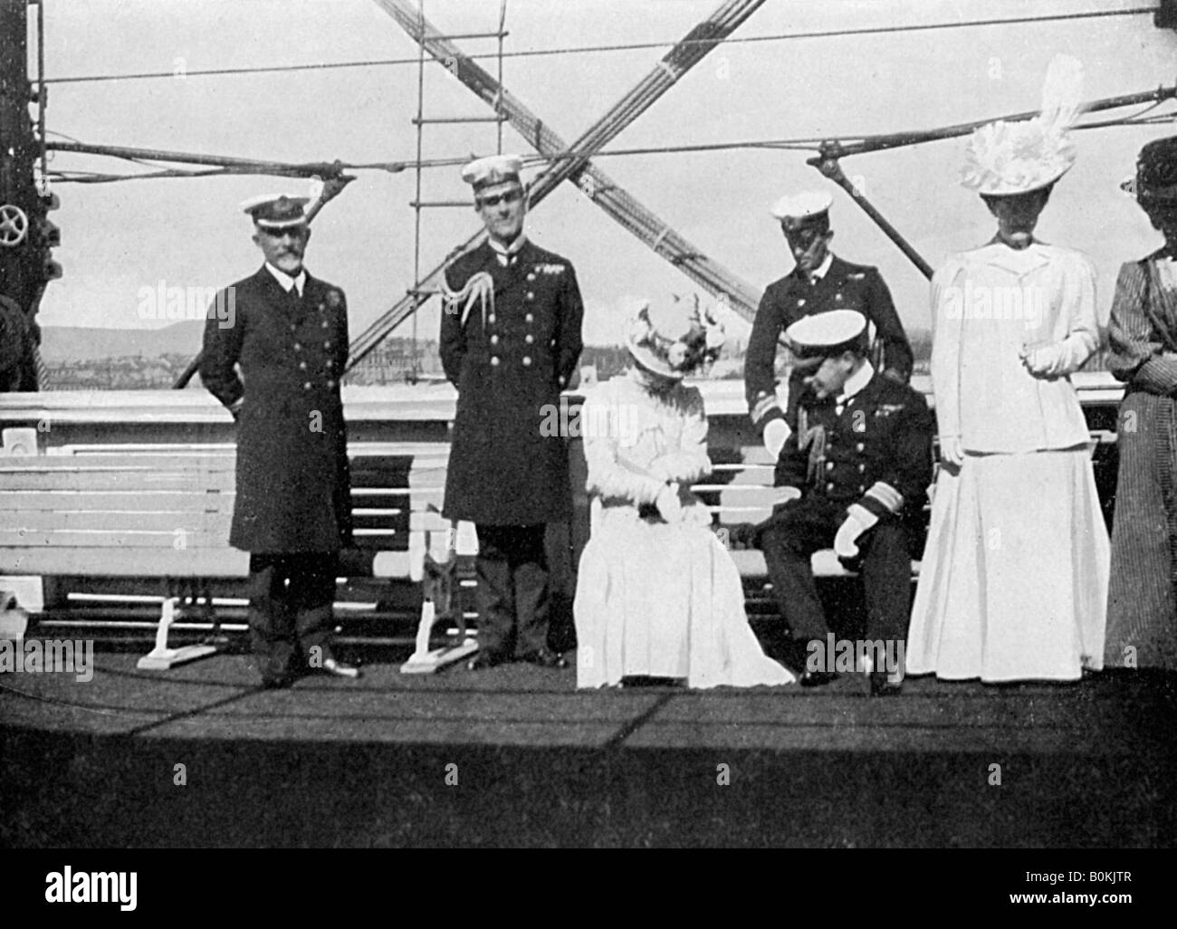On board the royal yacht Victoria and Albert III, Christiania (Oslo ...