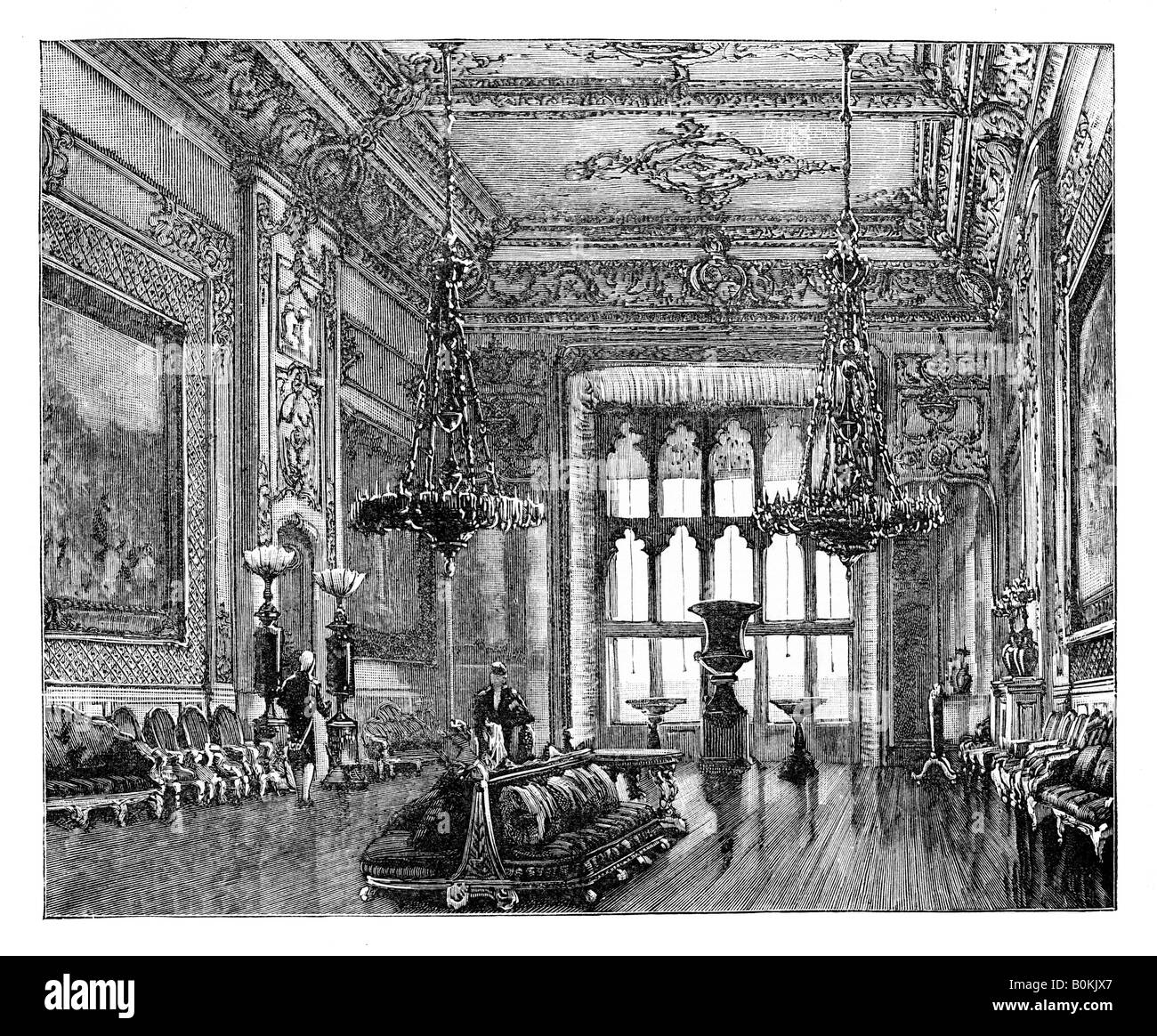 Windsor castle grand reception room hi-res stock photography and images ...