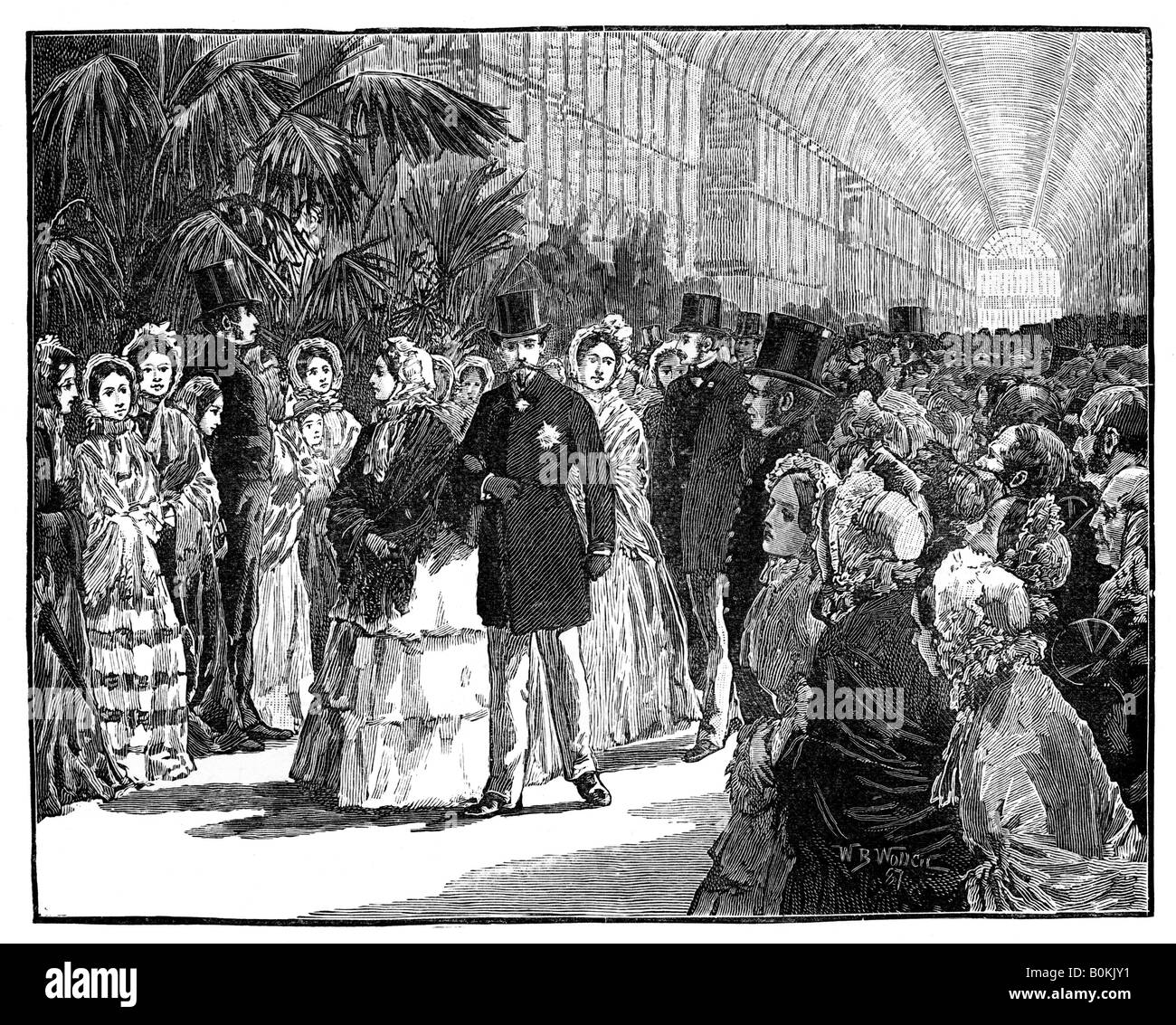 Royal and Imperial visit to the Crystal Palace, 1850s, (c1888).Artist ...