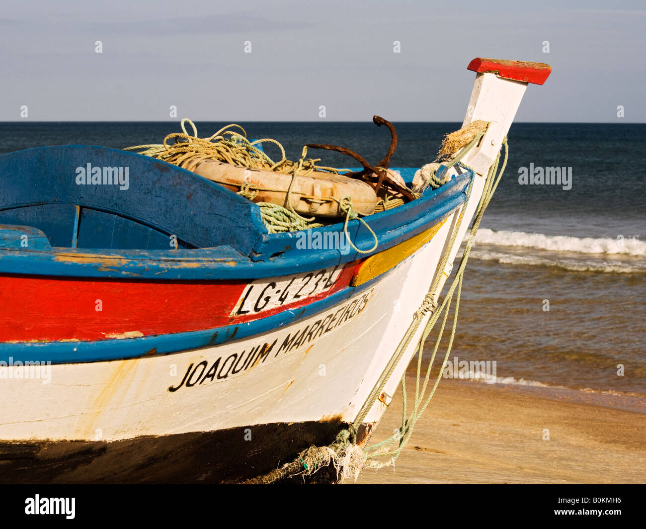 Old wooden boat on beach,Portugal,Europe Stock Photo - Alamy