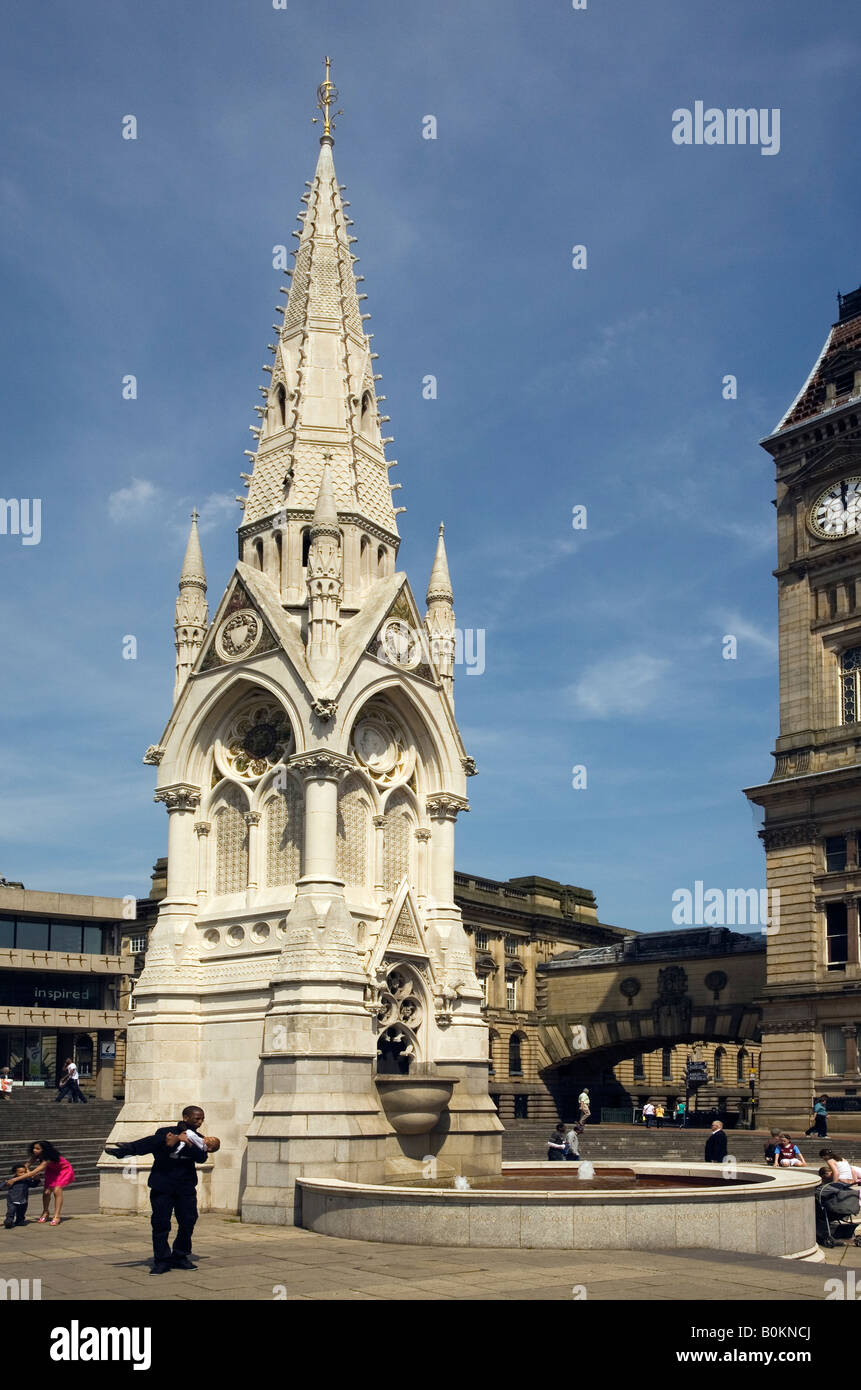 Chamberlain Memorial Fountain, Birmingham Stock Photo - Alamy