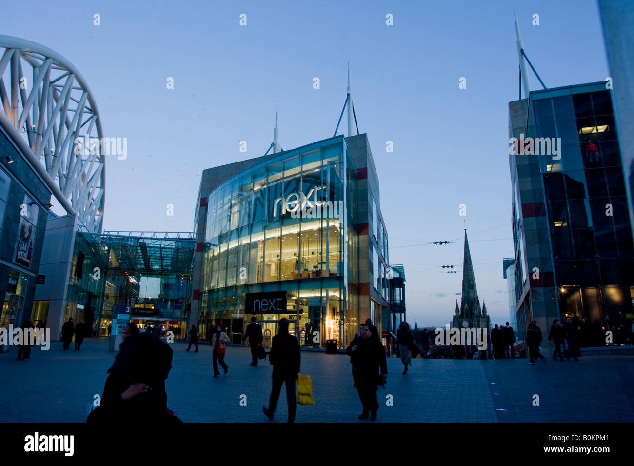UK england Birmingham bullring shopping dusk Stock Photo - Alamy