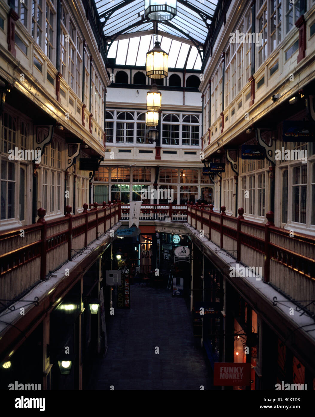 Shops inside Castle Arcade Cardiff Wales Stock Photo - Alamy
