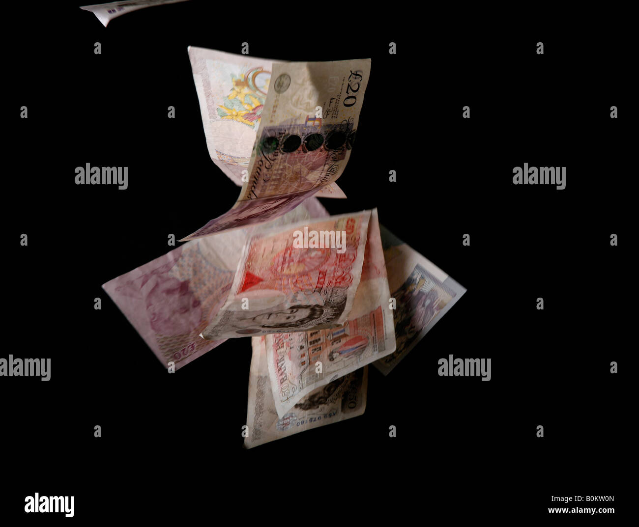 Falling bank notes hi-res stock photography and images - Alamy