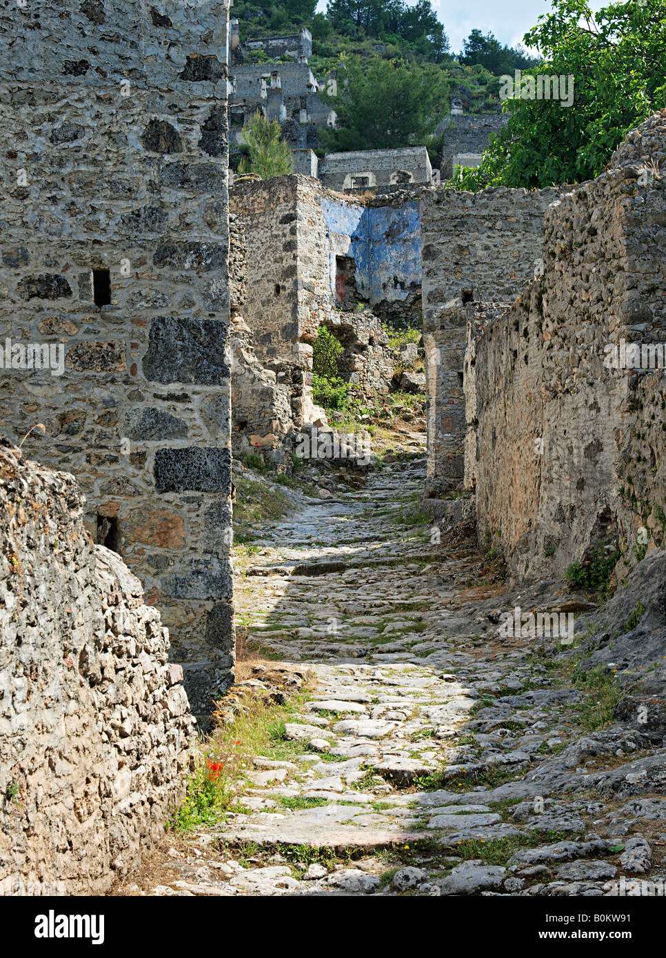 STEPS ON HILLSIDE OF LEVISSI ALSO KNOWN LATTERLY AS KAYAKOY MUGLA ...