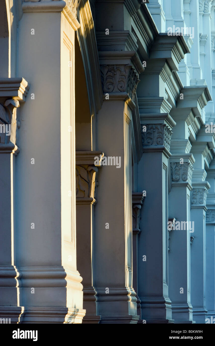 Columns of the Raffles Hotel Arcade, Dusk, Singapore Stock Photo - Alamy