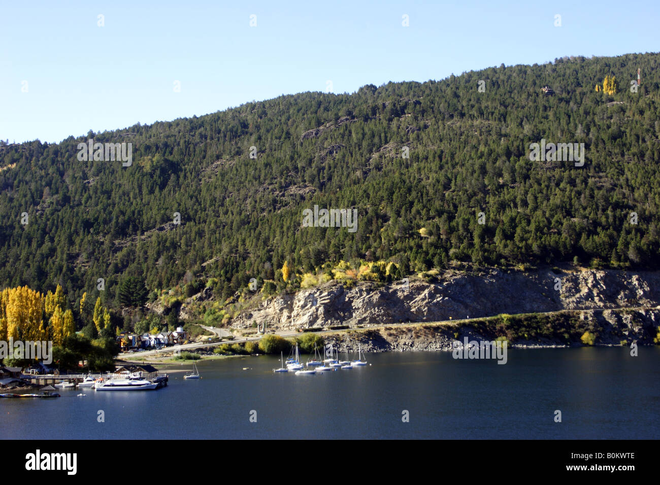 Andes city lake lacar hi-res stock photography and images - Alamy